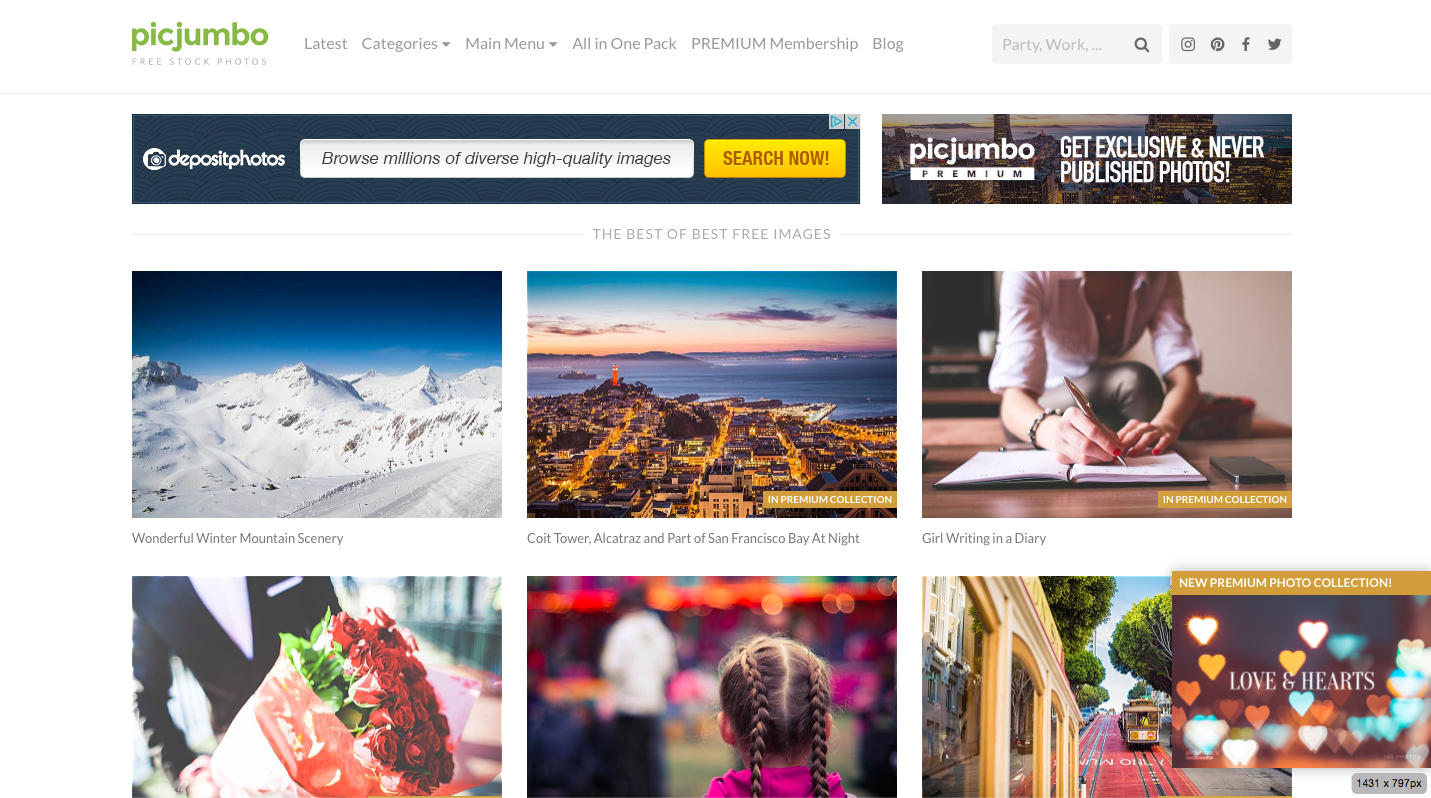Really cool websites with free images for your B2B Content Marketing